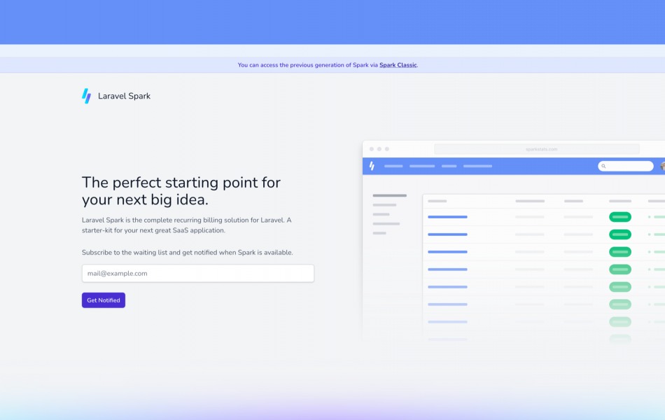 Laravel Spark (Stripe & Paddle) v3.1.0 & v3.1.0 Nulled Download Laravel Spark (Stripe & Paddle) v3.1.0 & v3.1.0 Nulled Download